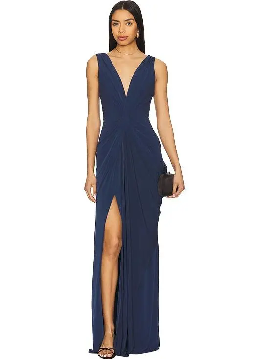 Katie May Leo Gown - Navy