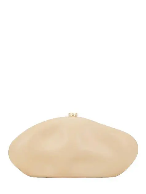 Cult Gaia The Caldera Clutch - Tan
