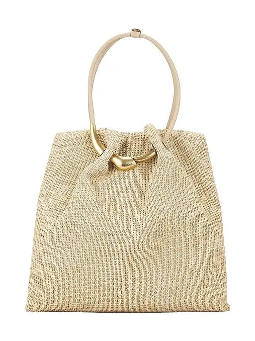 Cult Gaia Asa Raffia Tote - Tan
