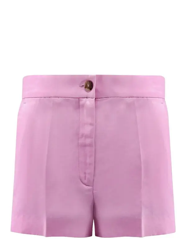 Pinko Scintille Delavè Satin Shorts - Pink