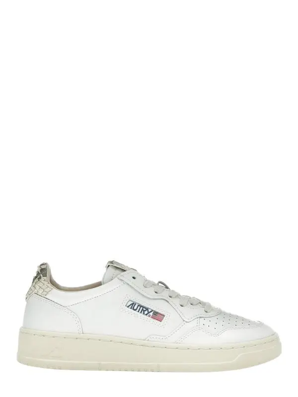 AUTRY Medalist Leather Low Top Sneakers - White
