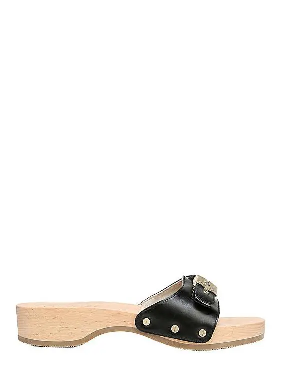 Dr. Scholl'S Original Wood-bottom Sandals - Black