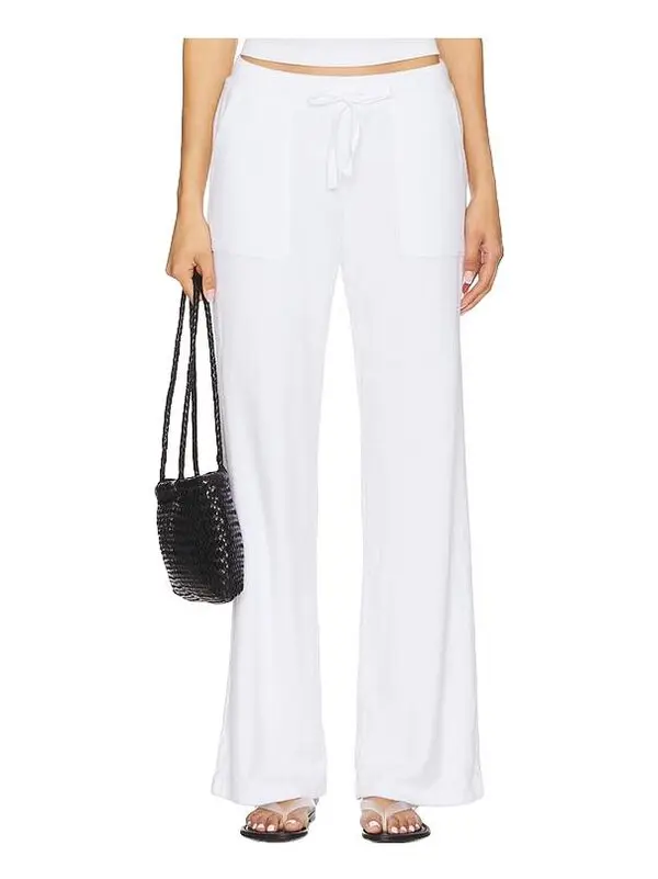 BOBI Wide Leg Pant - White
