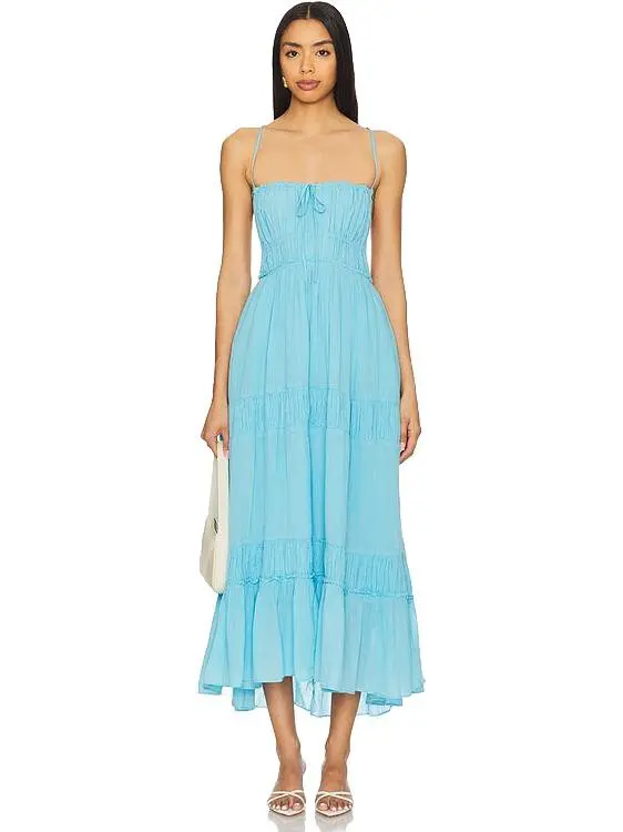 Free People Taking Sides Maxi Dress - Splash
