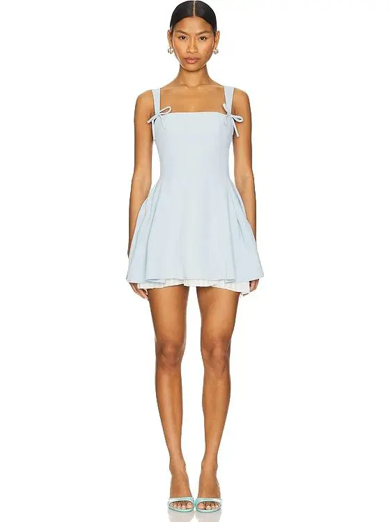 MORE TO COME Josianne Mini Dress - Light Blue