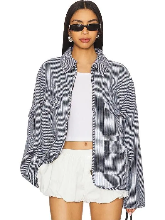 Lioness Renacida Jacket - Denim Stripe