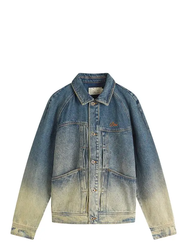 DIME Dipped Sandblasted Denim Jacket - Dipped Sandblasted Indigo
