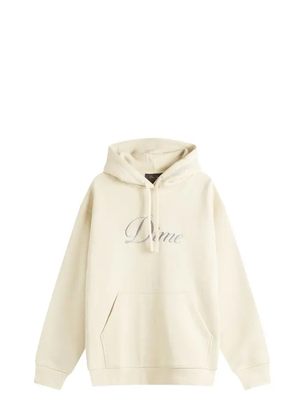 DIME Cursive Logo Hoodie - Fog