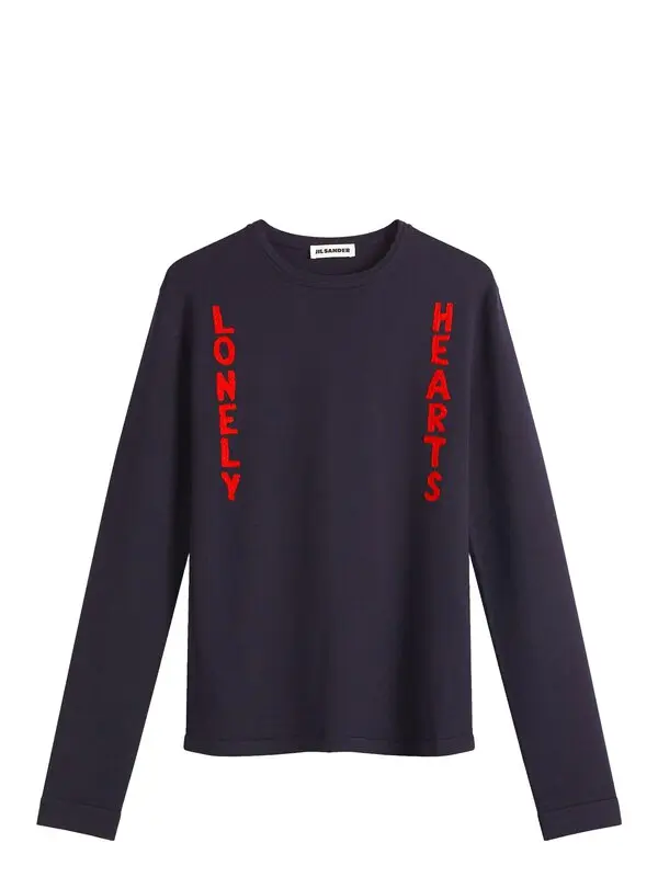JIL SANDER Lonely Hearts Crew Knit - Midnight