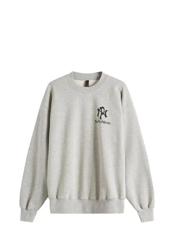 NO PROBLEMO Nyp Sweatshirt - Grey Marl
