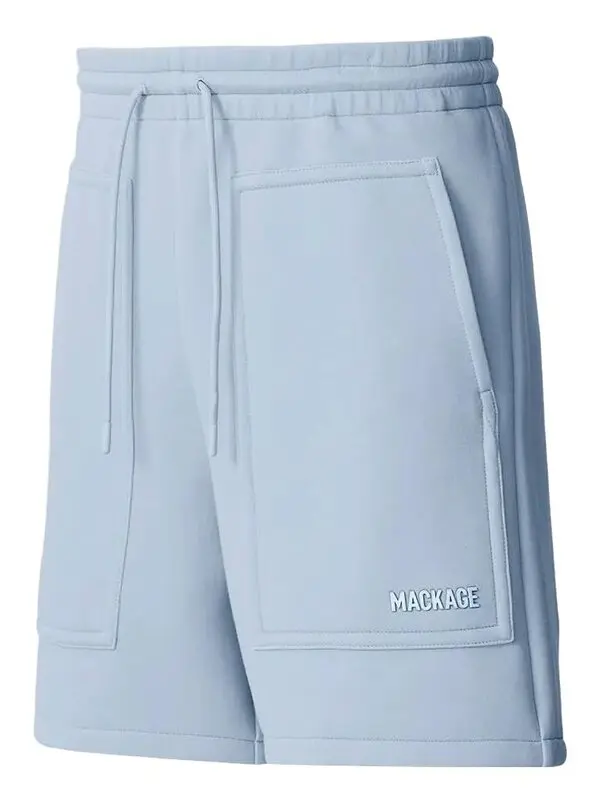 Mackage Double-face Jersey Shorts - Fog Blue