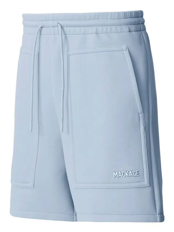 Mackage Double-face Jersey Shorts - Fog Blue