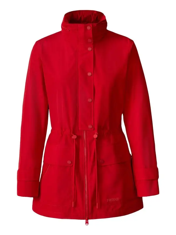 Mackage Medium-length Rain Jacket - Lava
