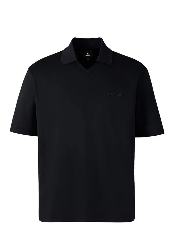 Mackage Marco Organic Cotton Polo - Navy