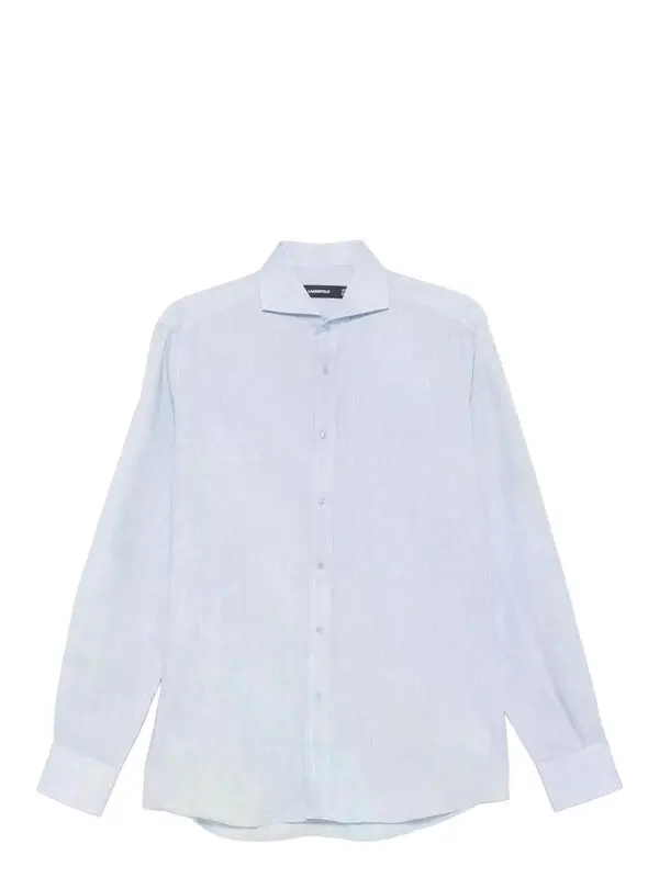 Karl Lagerfeld Linen Shirt - Blue