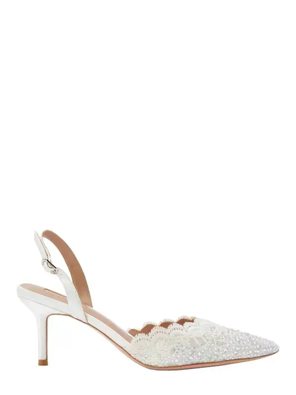 NICOLI 70mm Rimini Pumps - White