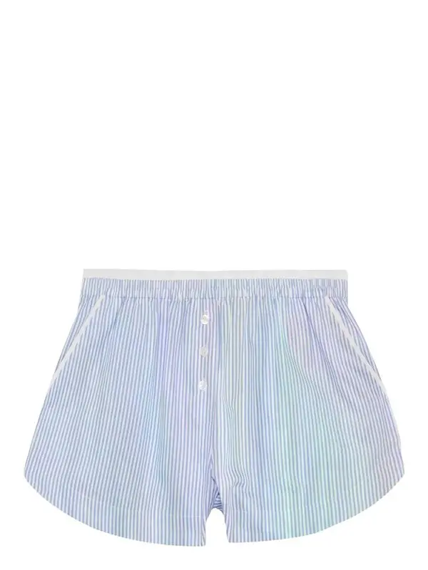 Simkhai Sarah Cotton Shorts - Blue