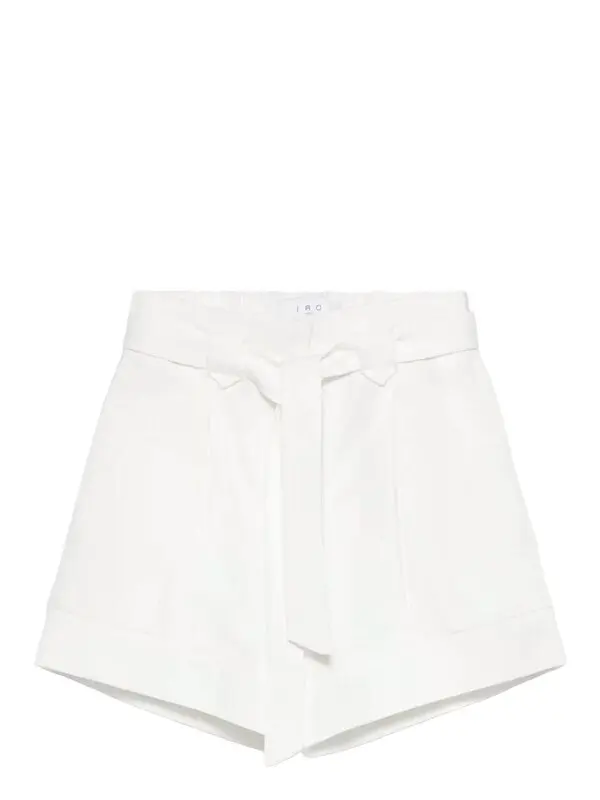 IRO PARIS Hannou Belted Shorts - White