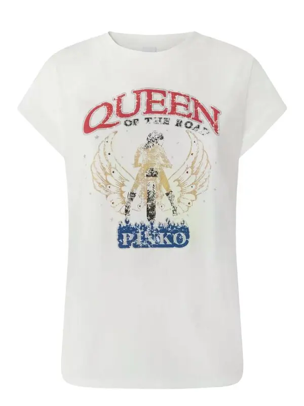 Pinko Queen Of The Road T-shirt - White