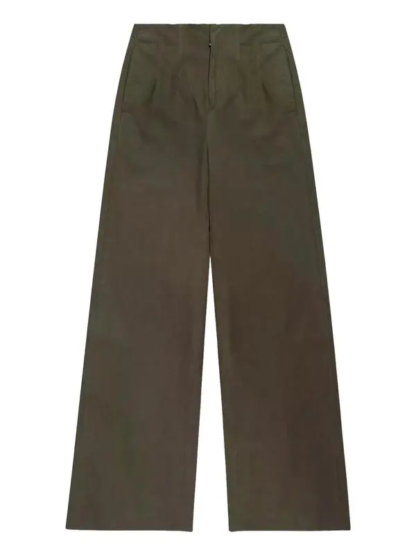 Rag & Bone Wide Leg Trousers - Green