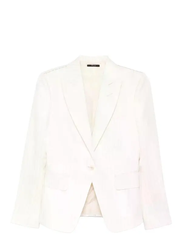 TOM FORD Pinstriped Blazer - Neutrals