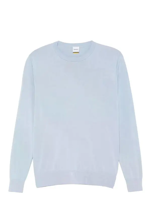 Aspesi Cotton Crew Neck Sweater - Blue