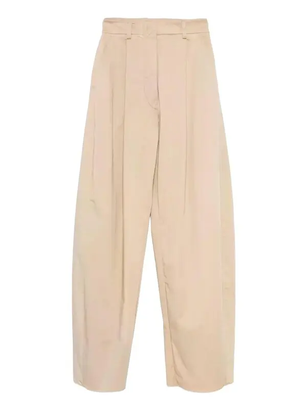 THELATEST Pleated Trousers - Brown
