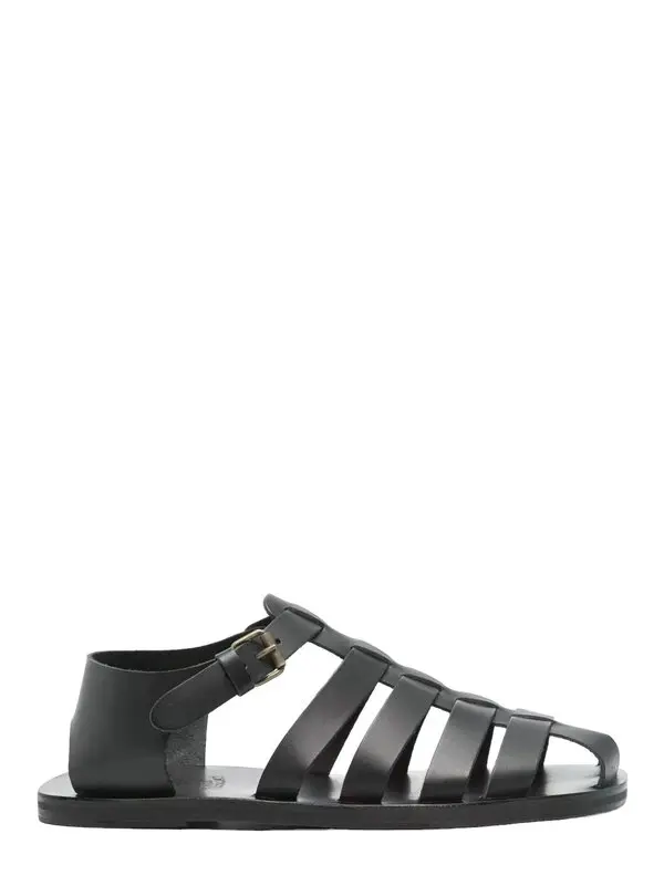 ANCIENT GREEK SANDALS Nestoras Sandals - Black