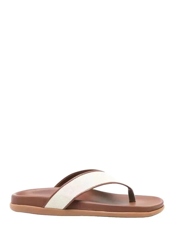 ANCIENT GREEK SANDALS Charys Footbed Flip Flops - Neutrals