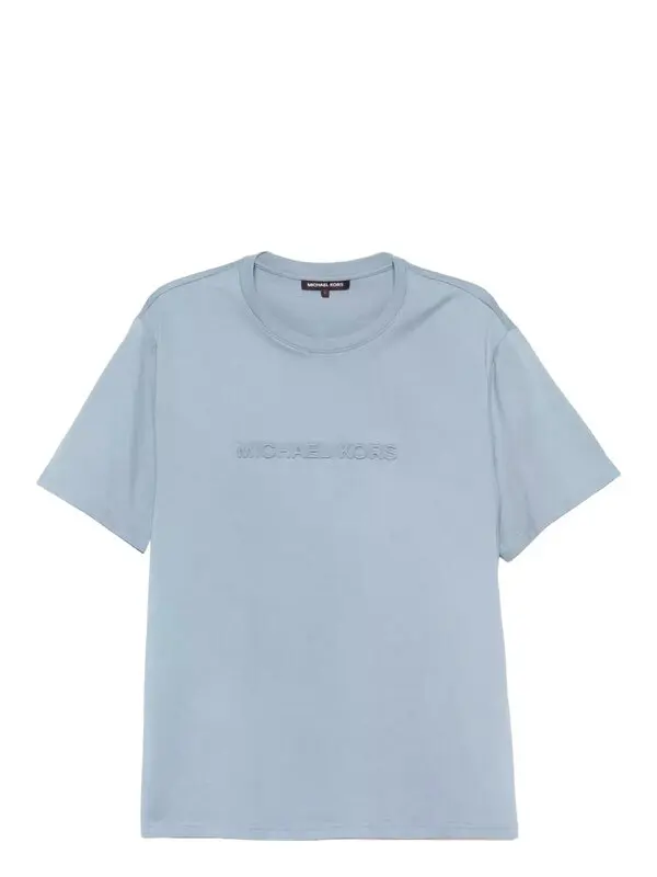 Michael Kors Embossed-logo T-shirt - Blue