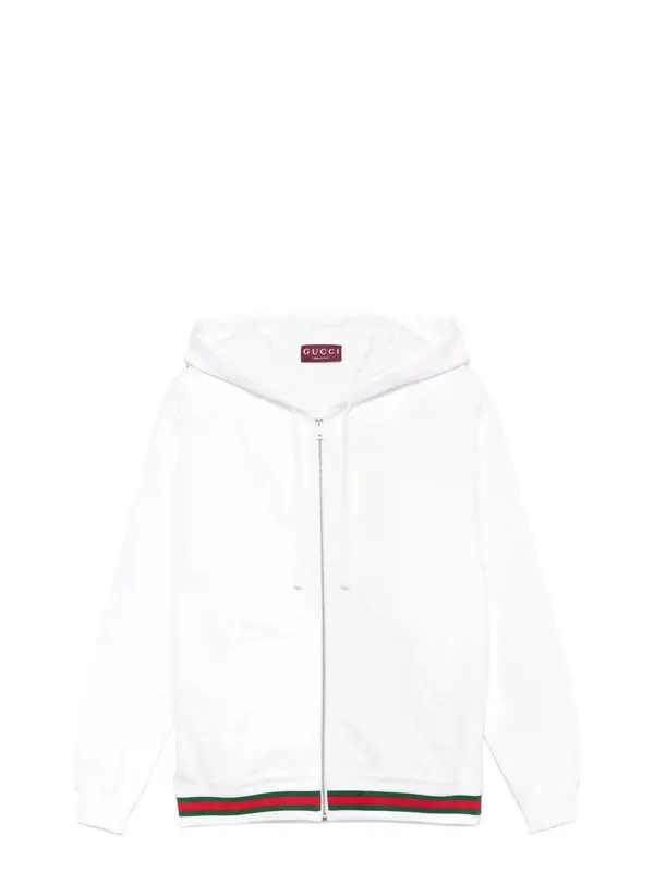 Gucci Web-stripe Hoodie - White