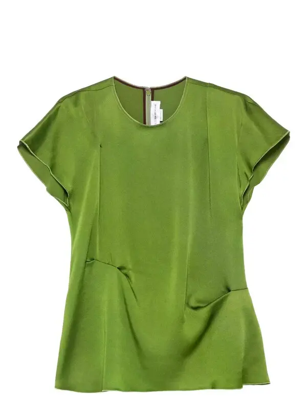 Victoria Beckham Pleat-detail Top - Green