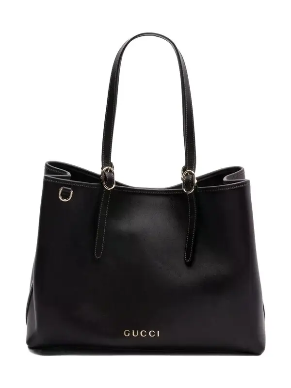 Gucci Medium Gg-emblem Tote Bag - Black