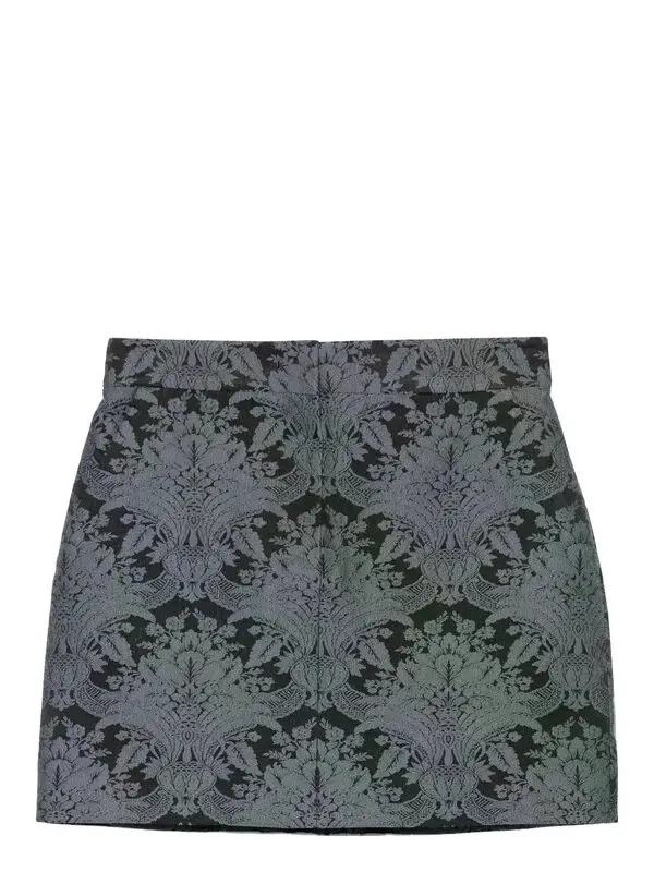 Max Mara Pomezia Floral Skirt - Grey