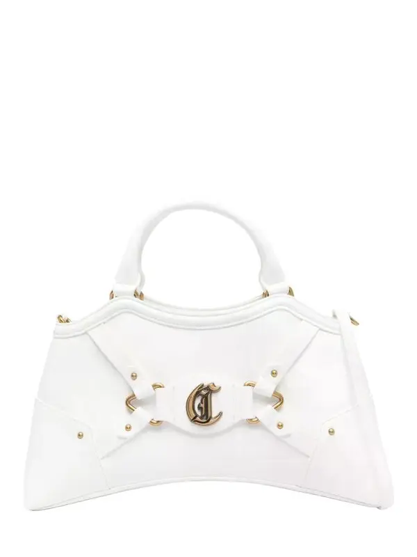 Just Cavalli Logo-plaque Tote - White