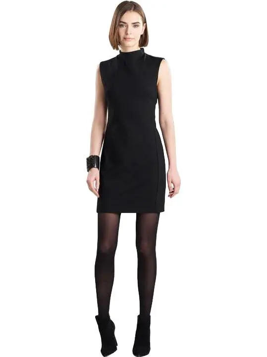 Natori Compact Knit Sheath Dress - Black