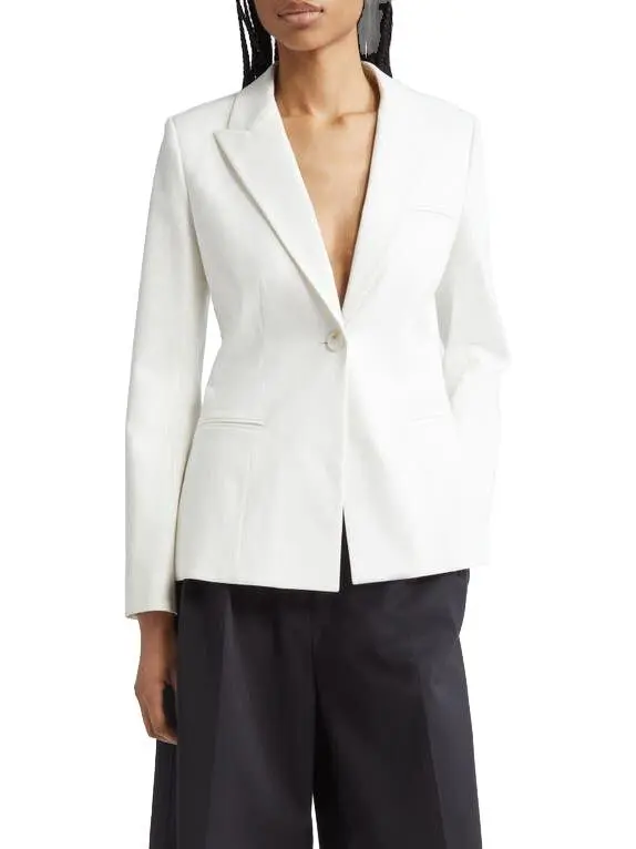 Partow Flynn Single-breasted Blazer - White