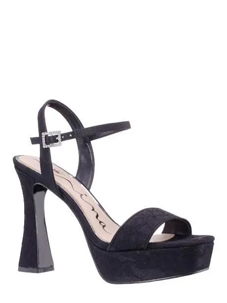 Nina Alma Platform Sandal - Black