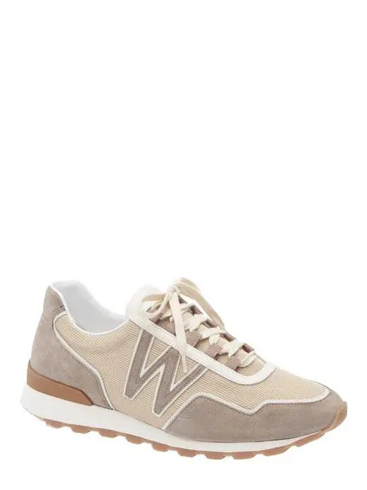 J.M. WESTON Knit Low-top Sneakers - Beige/ White/ Taupe