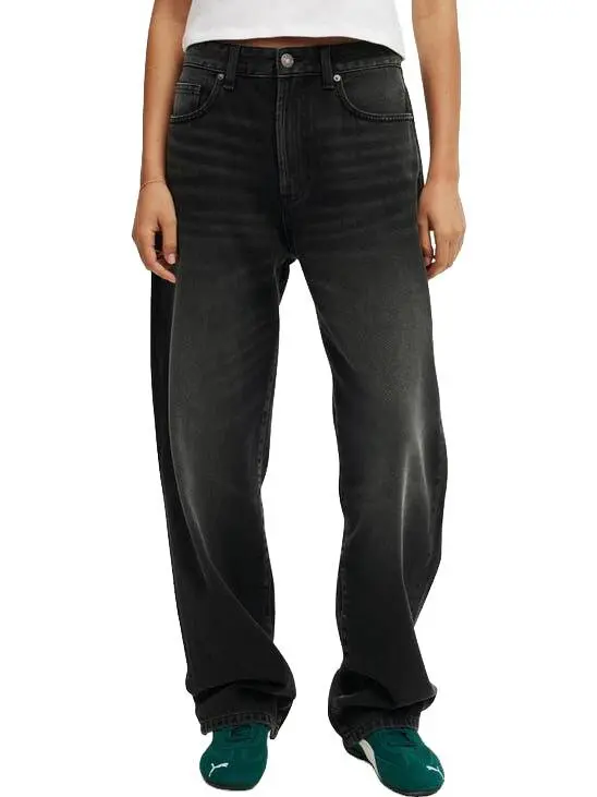 COTTON ON 91 Straight Jean - Onyx Black