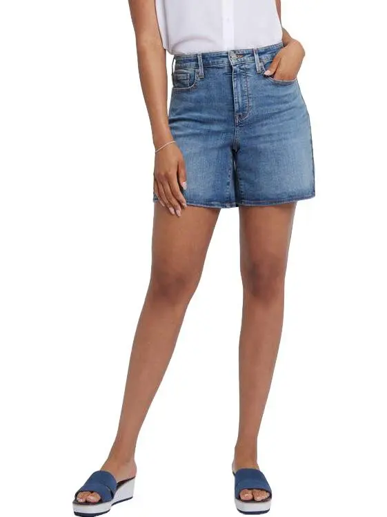 NYDJ Berkyn High Waist Denim Shorts - Majorca Bay