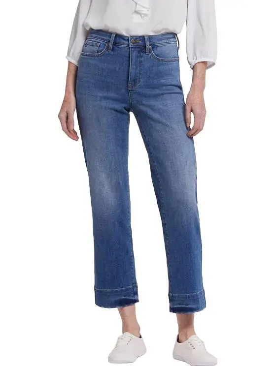 NYDJ Bailey Relaxed Ankle Straight Leg Jeans - Bilbao Crest