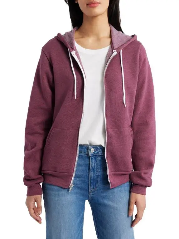Pendleton Western Rope Graphic Zip Up Hoodie - Maroon Heather