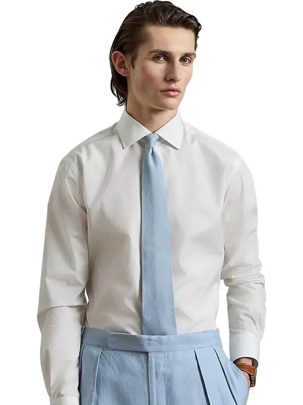 Ralph Lauren Handmade French Cuff Poplin Shirt - White