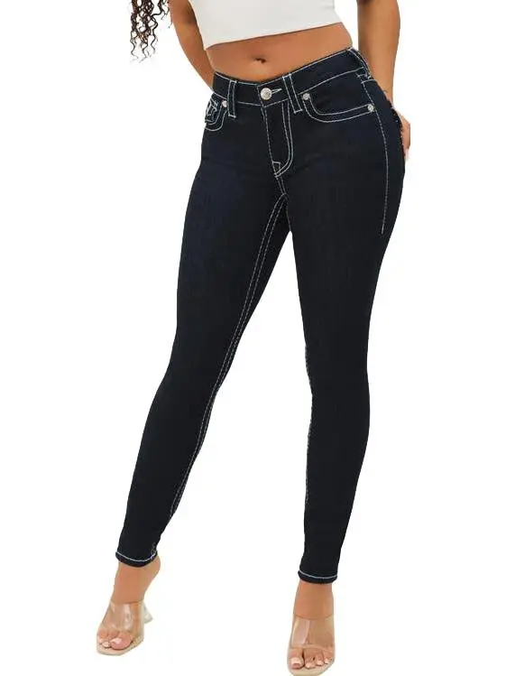 True Religion Jennie Curvy Skinny Jeans - Body Rinse