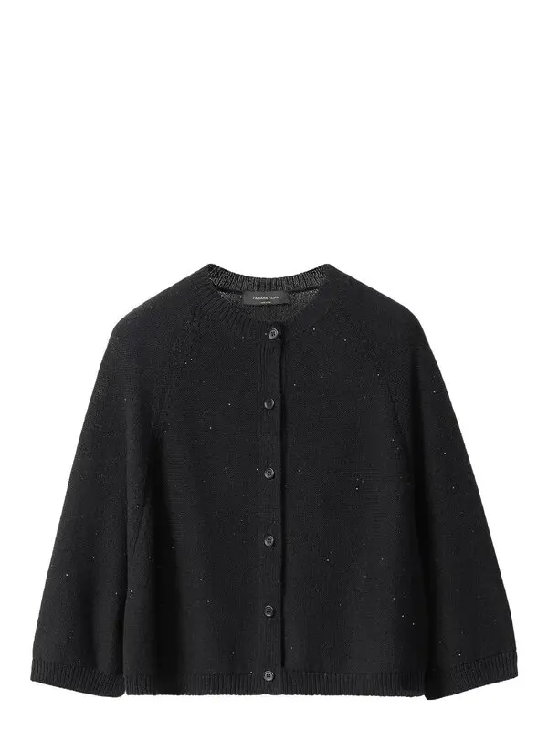 Fabiana Filippi Sequin-detail Cardigan - Black