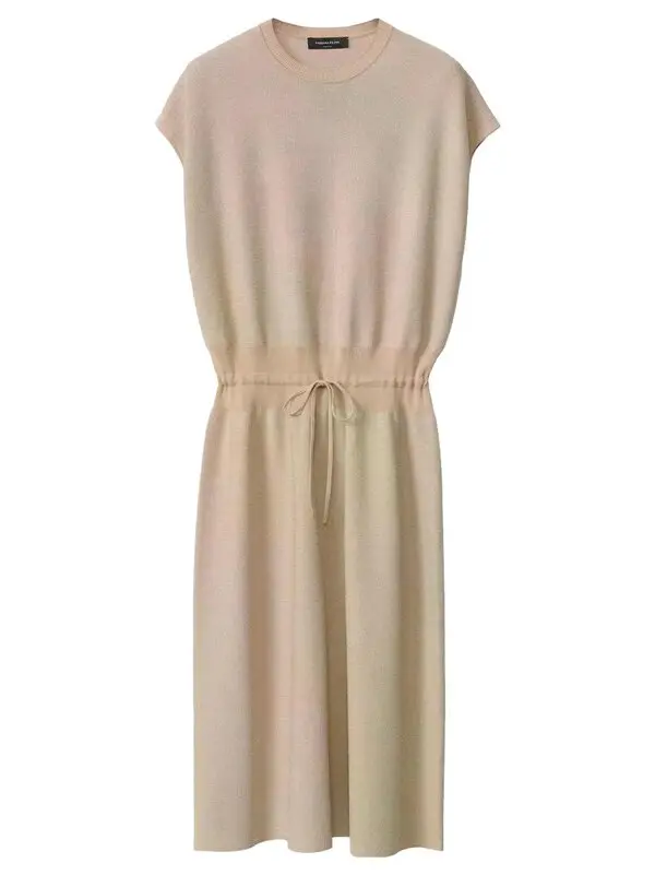 Fabiana Filippi Short-sleeve Midi Dress - Neutrals