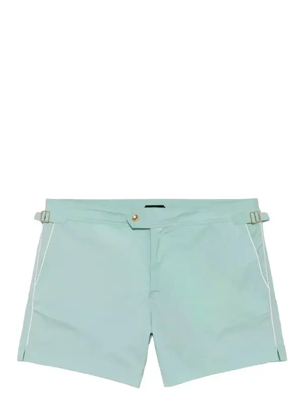 TOM FORD Contrast-trim Swim Shorts - Blue