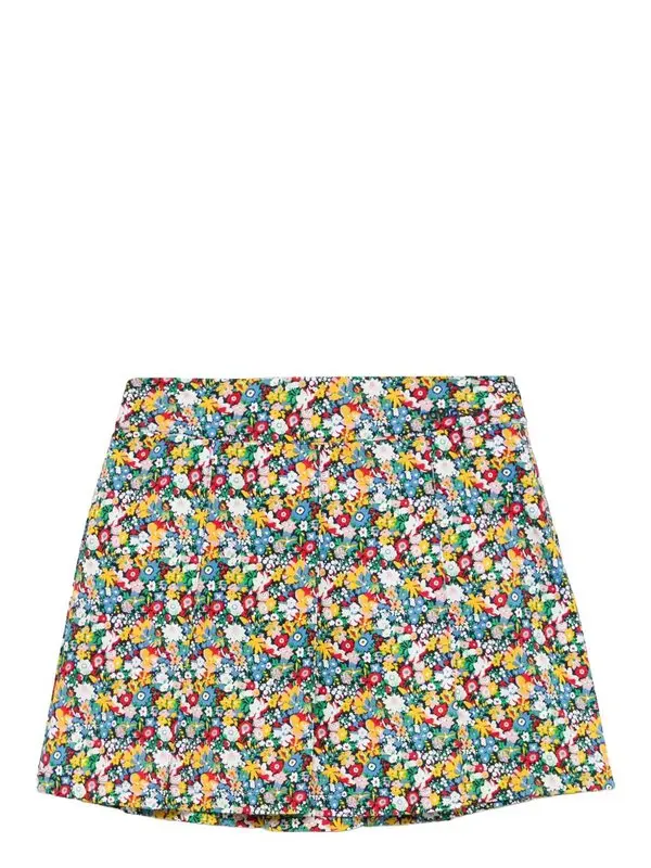 Adidas X Liberty London Pleated Mini Skirt - Blue