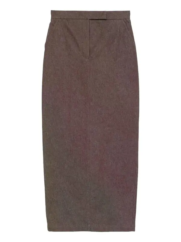 Max Mara Pianosa Midi Skirt - Brown